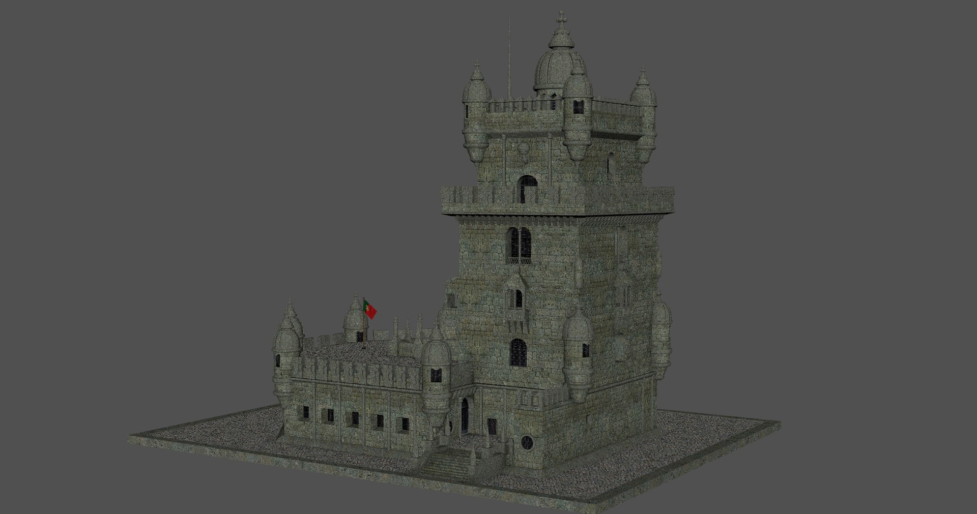 3D Belem Tower - TurboSquid 2367470