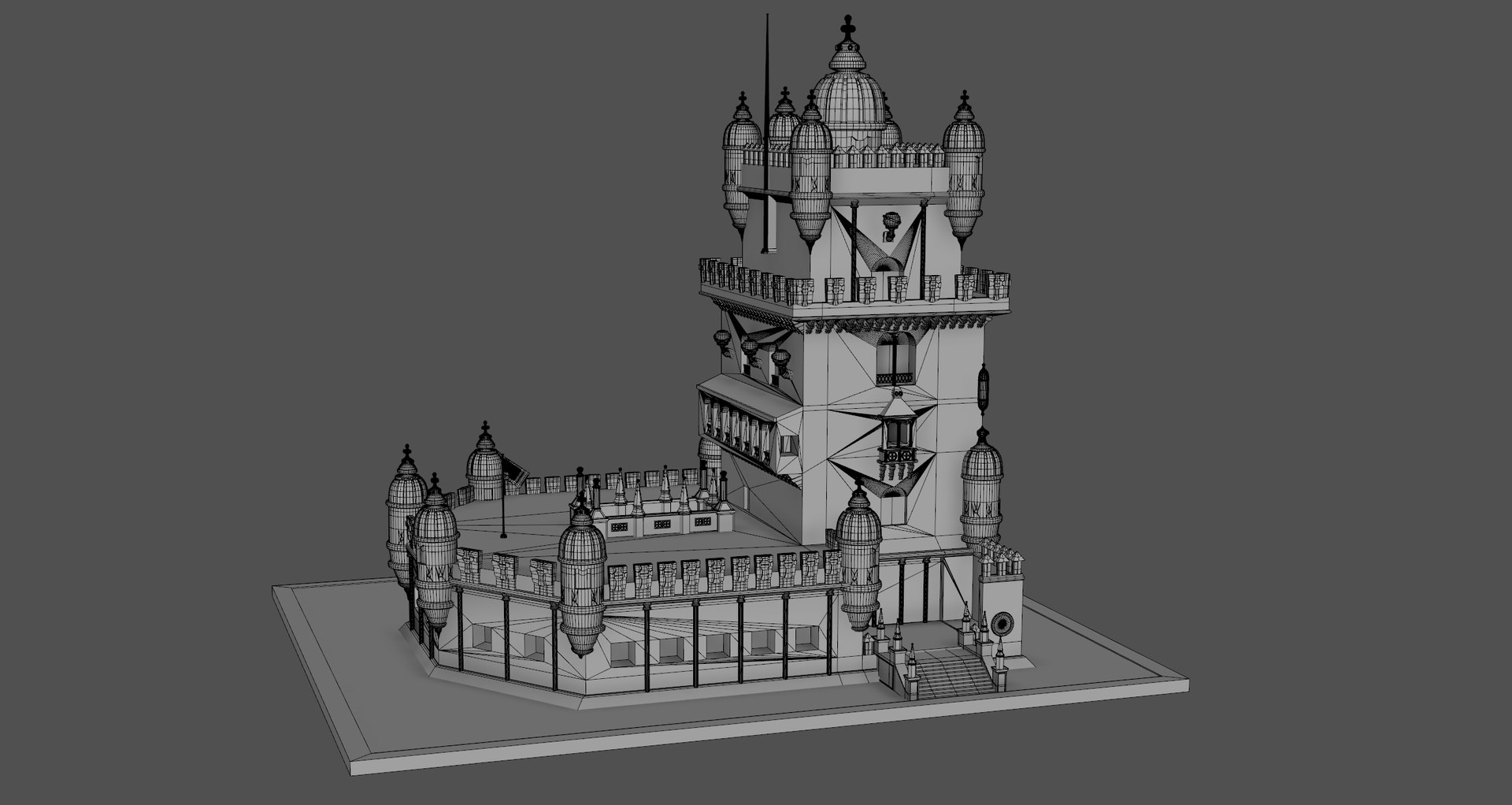 3D Belem Tower - TurboSquid 2367470