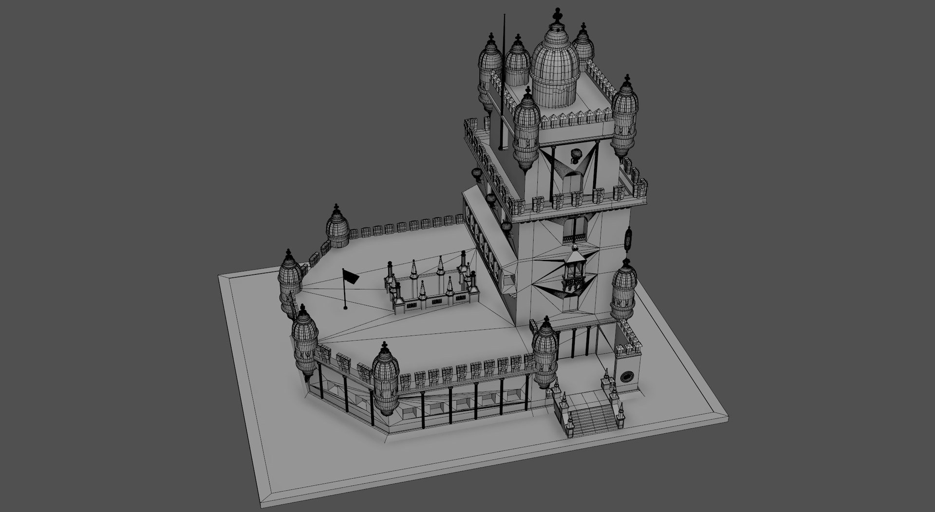3D Belem Tower - TurboSquid 2367470