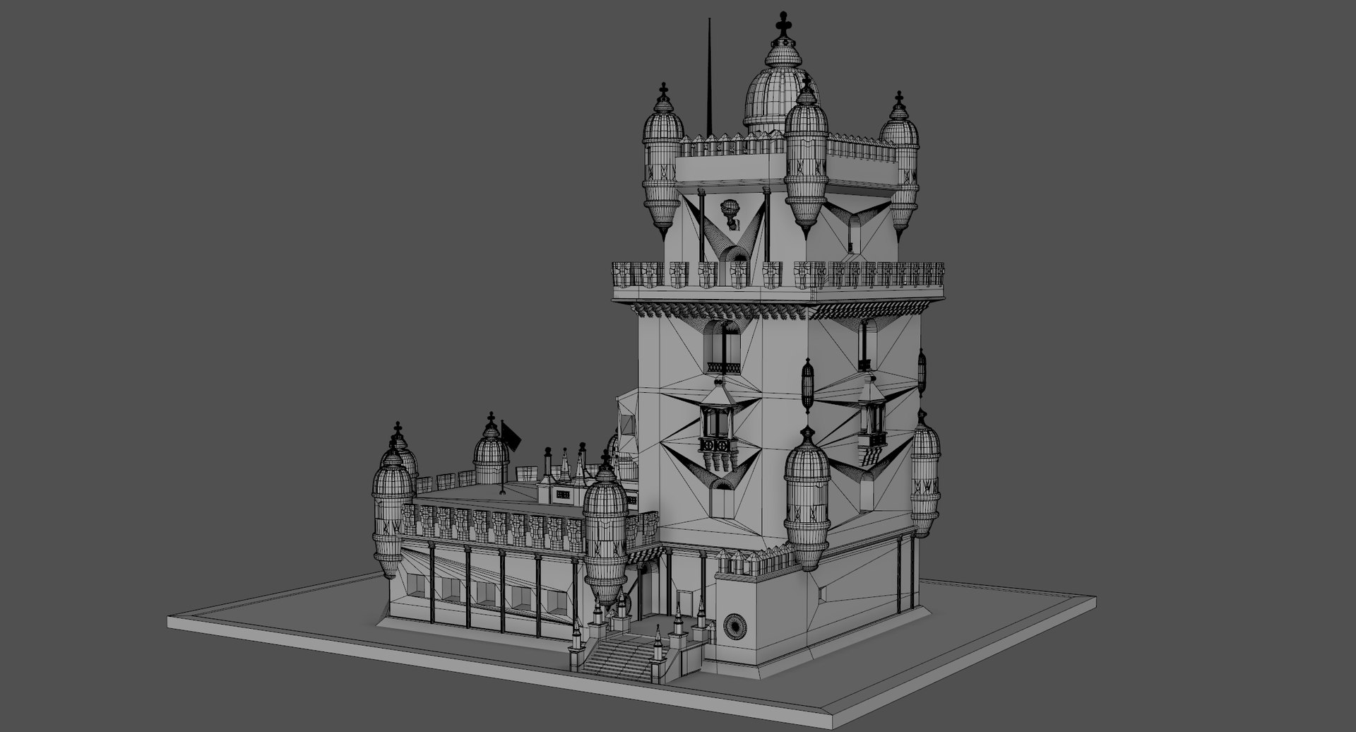 3D Belem Tower - TurboSquid 2367470