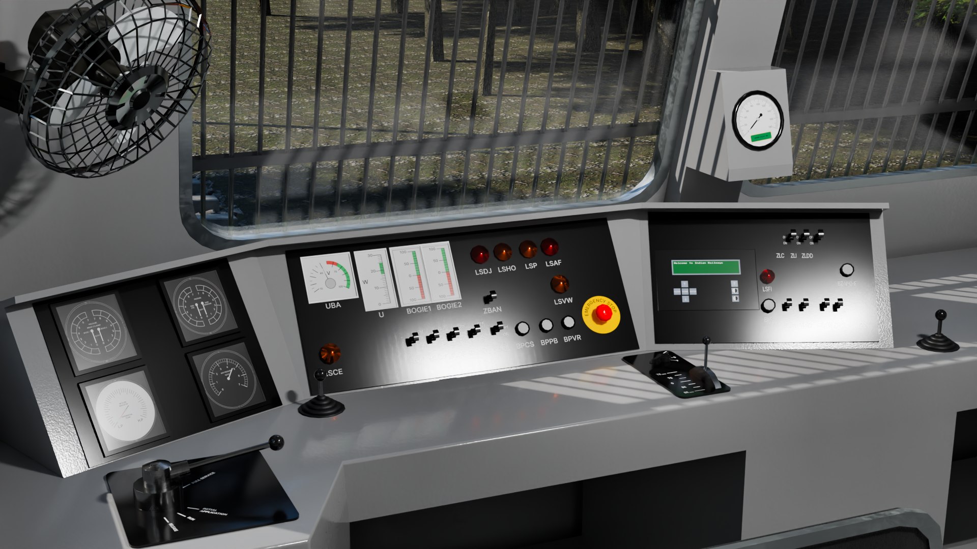 3D Indian Railways WAG 9 Electric Locomotive With Cabin Interior Low ...