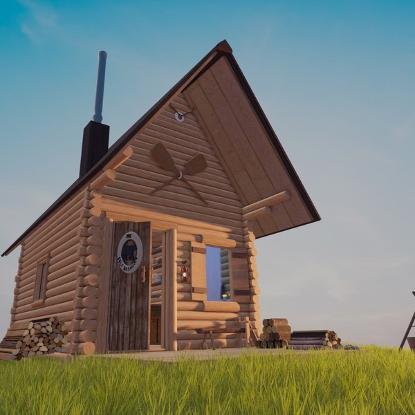 Awesome Log Cabin with Interior3D模型 - TurboSquid 2021154