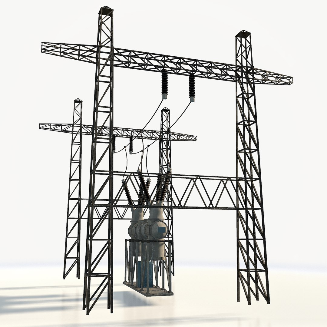 3d Model Electricity Transformer