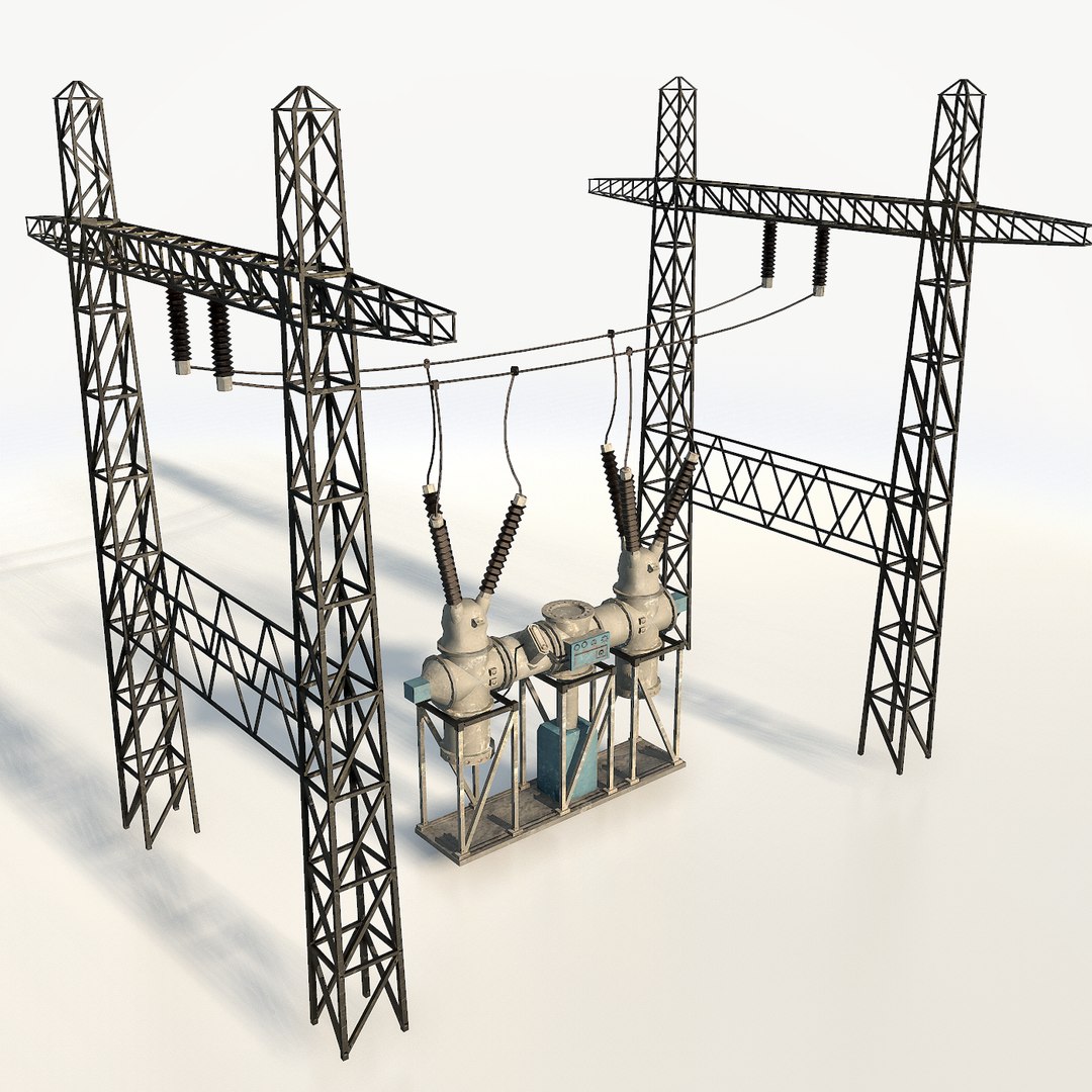 3d Model Electricity Transformer