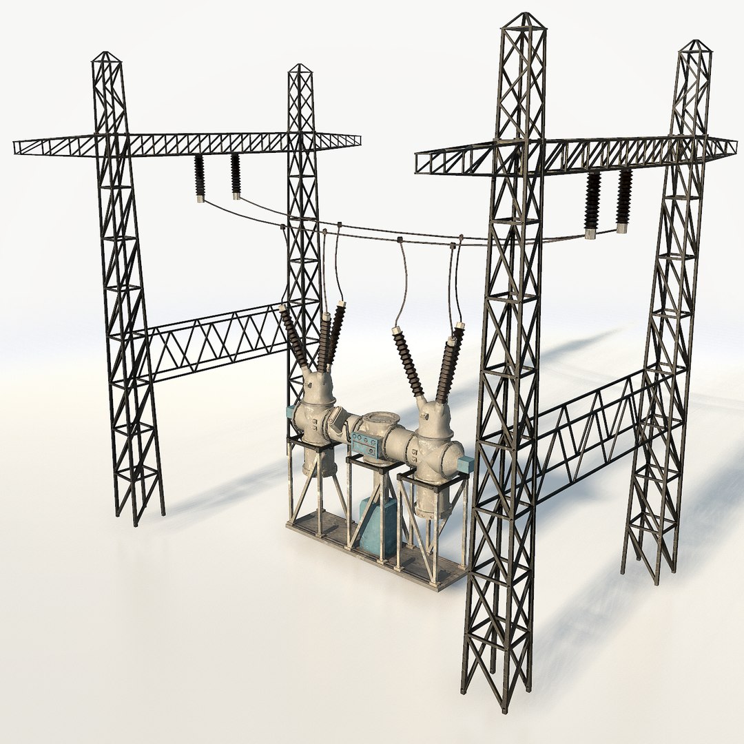 3d Model Electricity Transformer