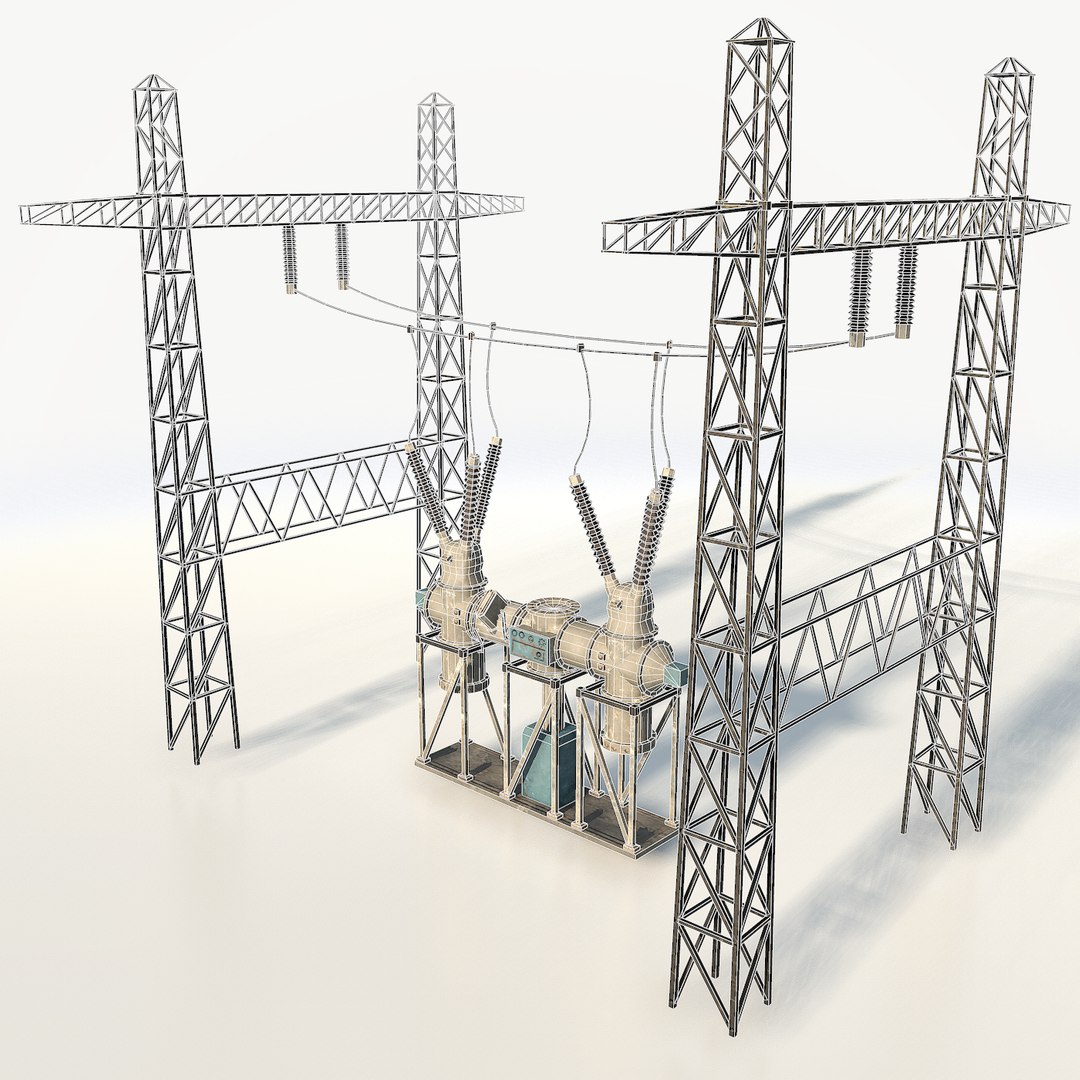 3d Model Electricity Transformer