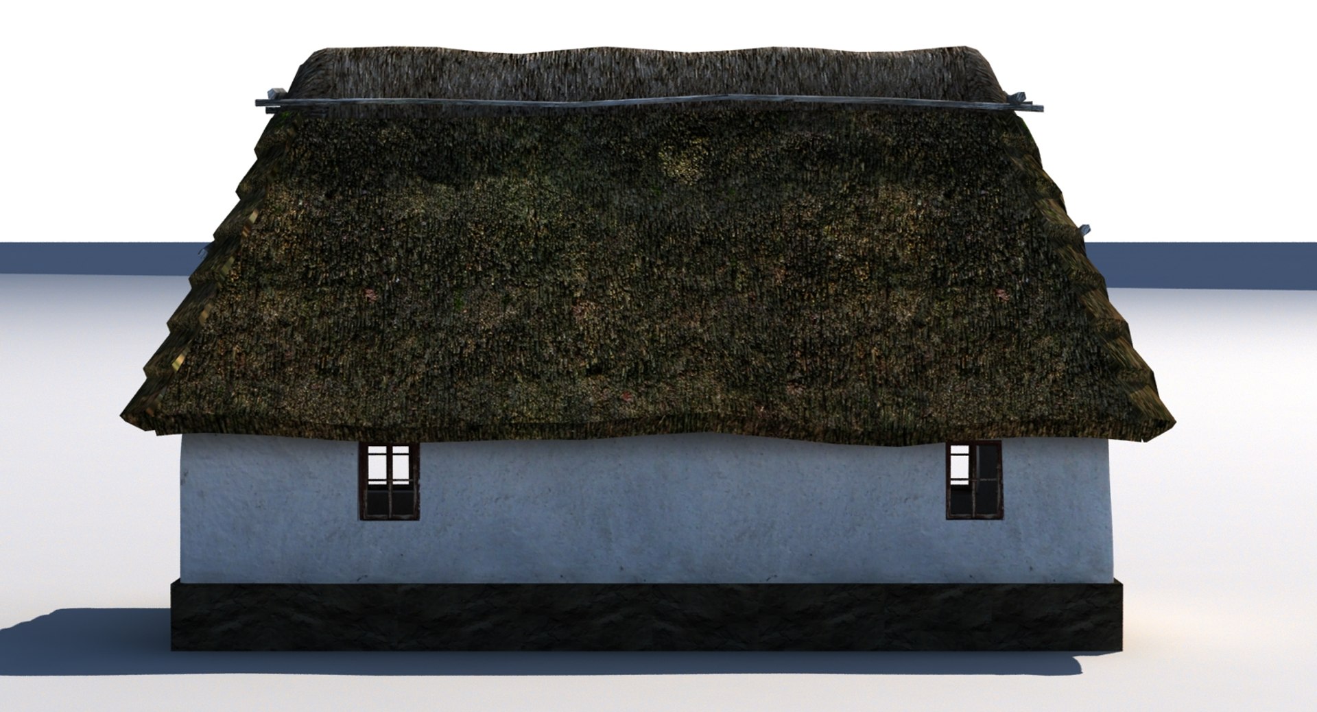 3D House Straw Roof - TurboSquid 1337053