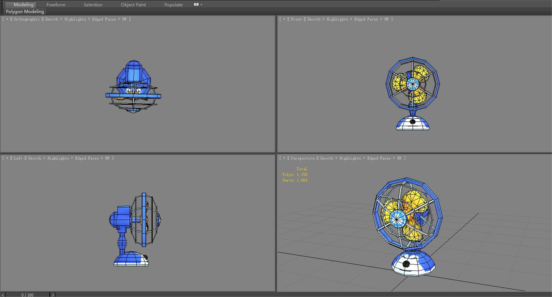 3D Cartoon Electric Fan Model - TurboSquid 2110914