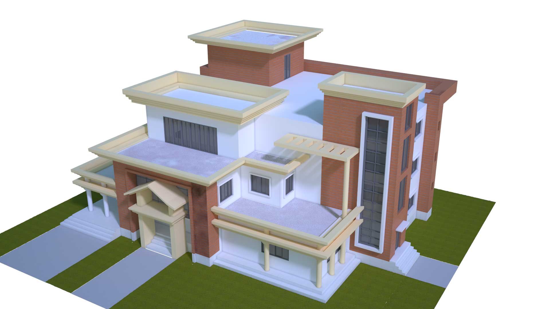 3d Model Of Realistic House