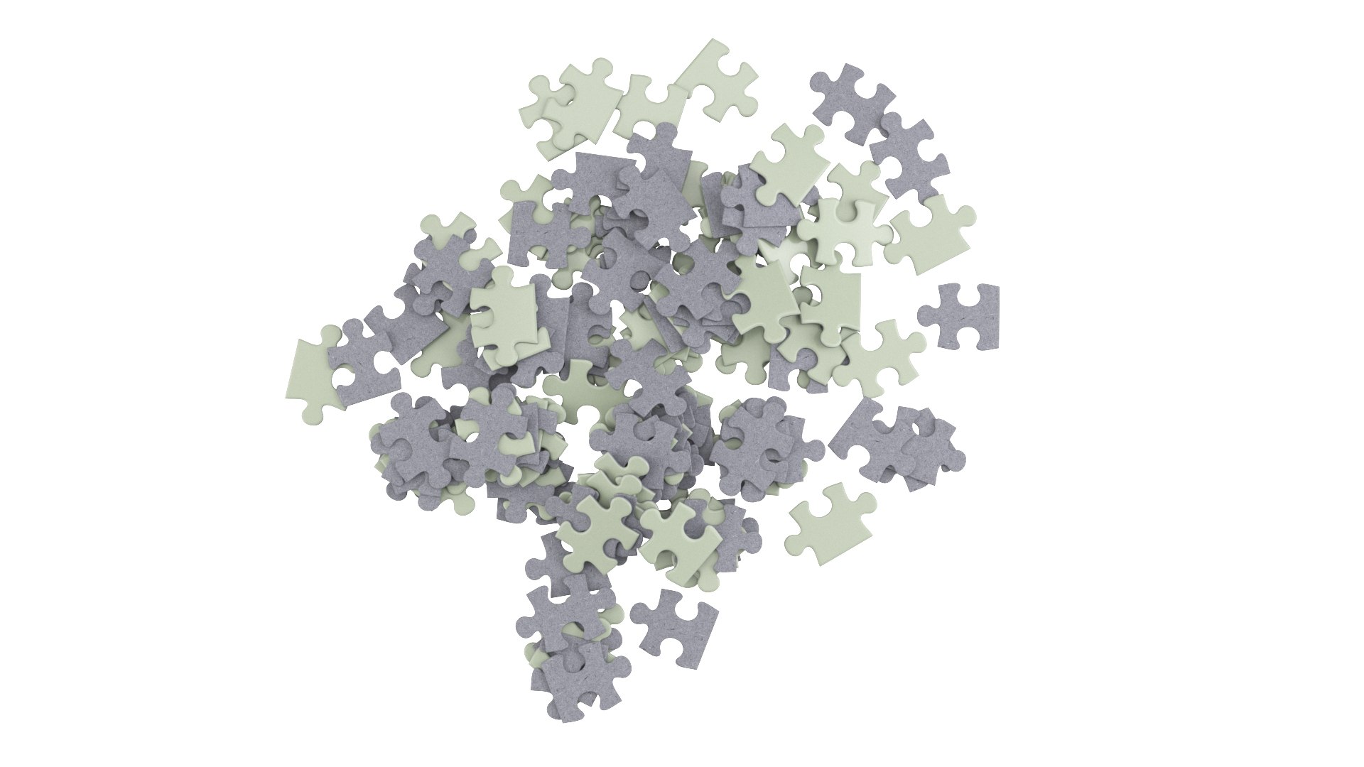 Jigsaw Puzzle Pile 3D Model - TurboSquid 1767541