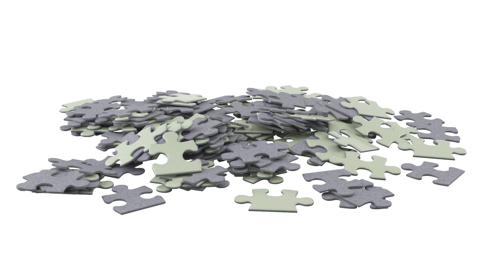 Jigsaw Puzzle Pile 3D Model - TurboSquid 1767541
