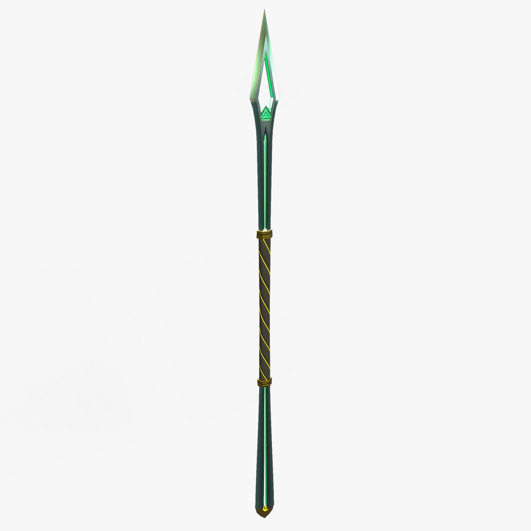 3D Game Ready Low Poly Magical Fantasy Spear model - TurboSquid 1851128