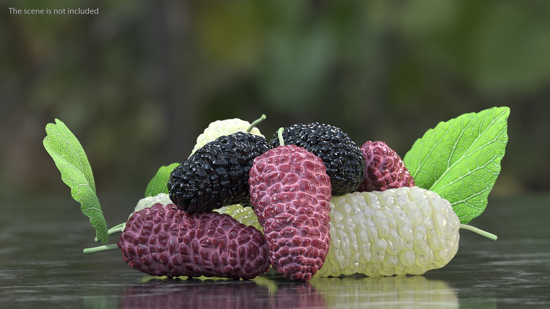 Pile Of Mulberry Fruit 3D Model - TurboSquid 1957228