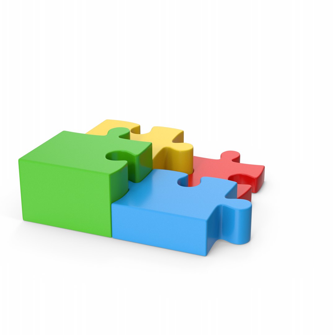 3D Colored Puzzles - TurboSquid 2210078