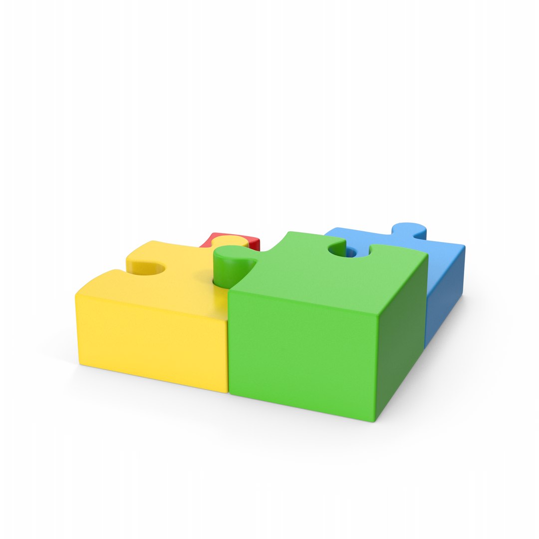 3D Colored Puzzles - TurboSquid 2210078