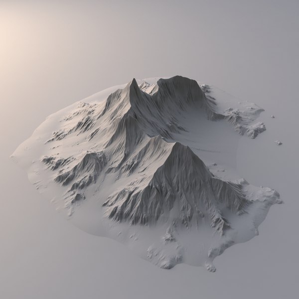 3d realistic tropical island