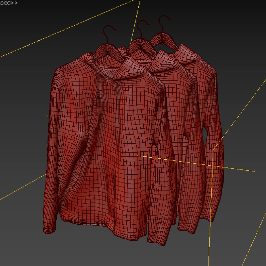 3D Hoodies Hangers Model - TurboSquid 1423390