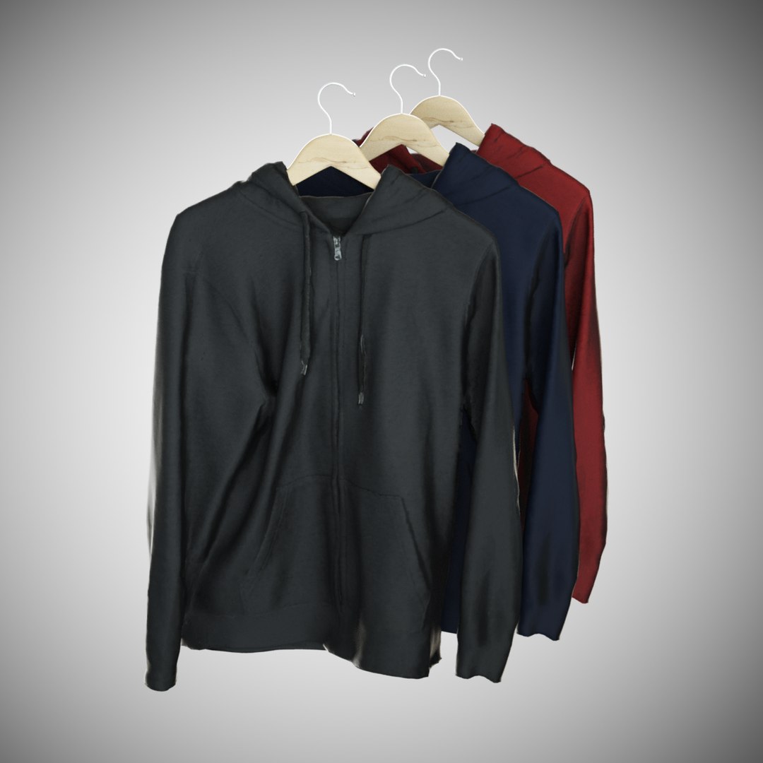 3D Hoodies Hangers Model - TurboSquid 1423390