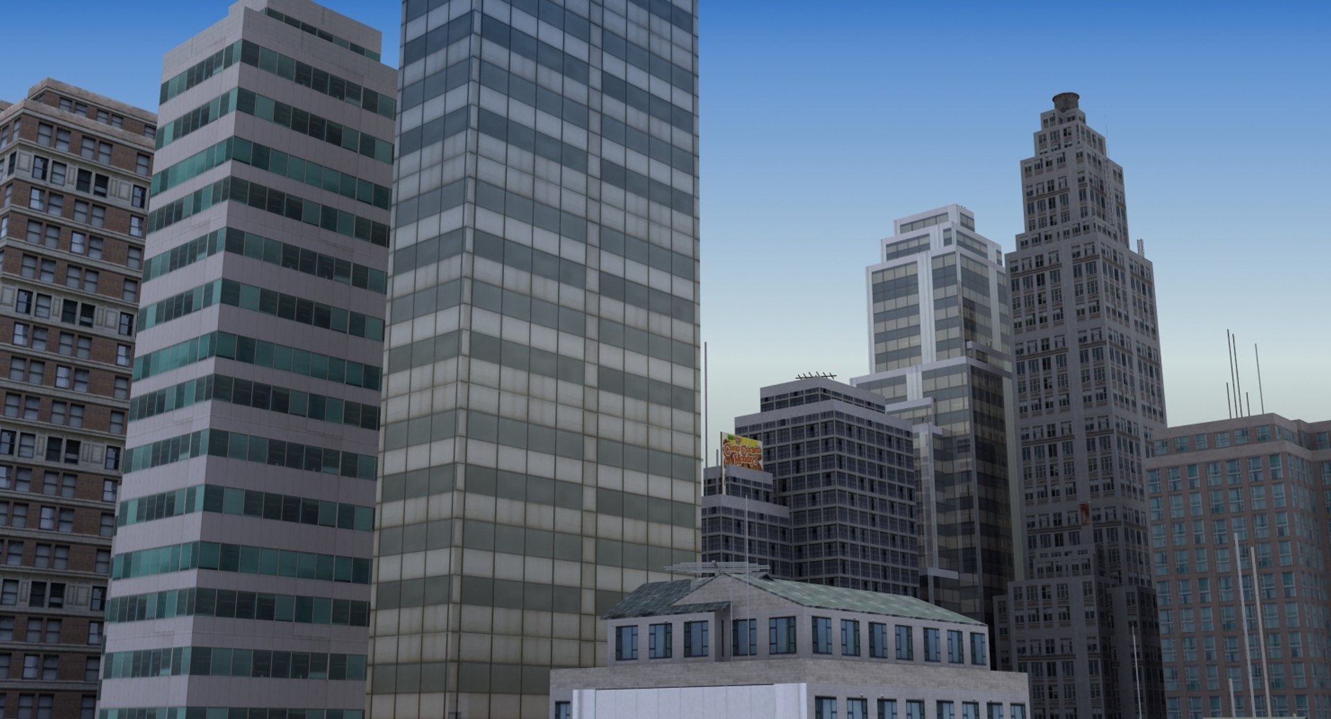 3d Hdrt City Block D Model