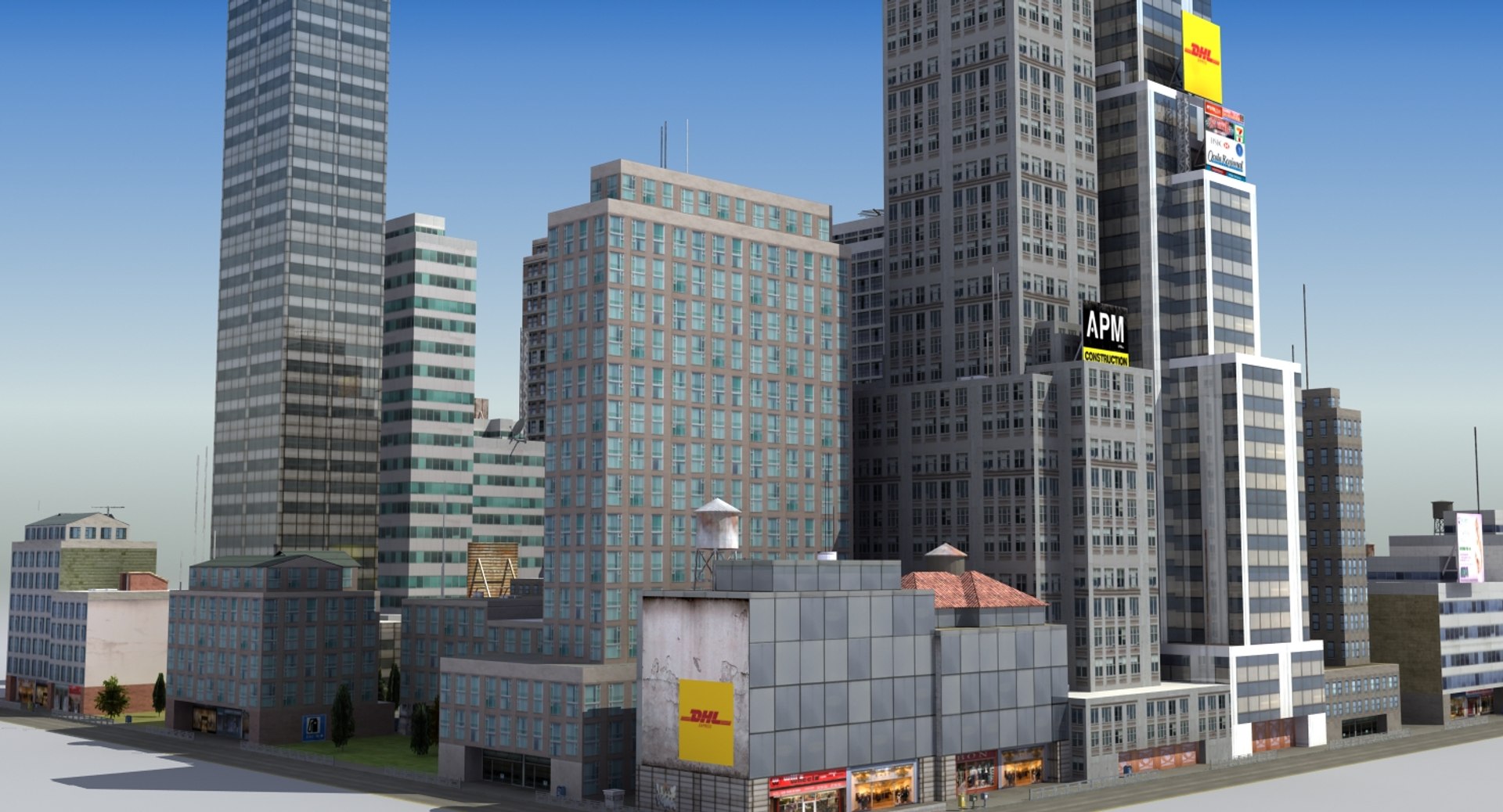 3d hdrt city block d model