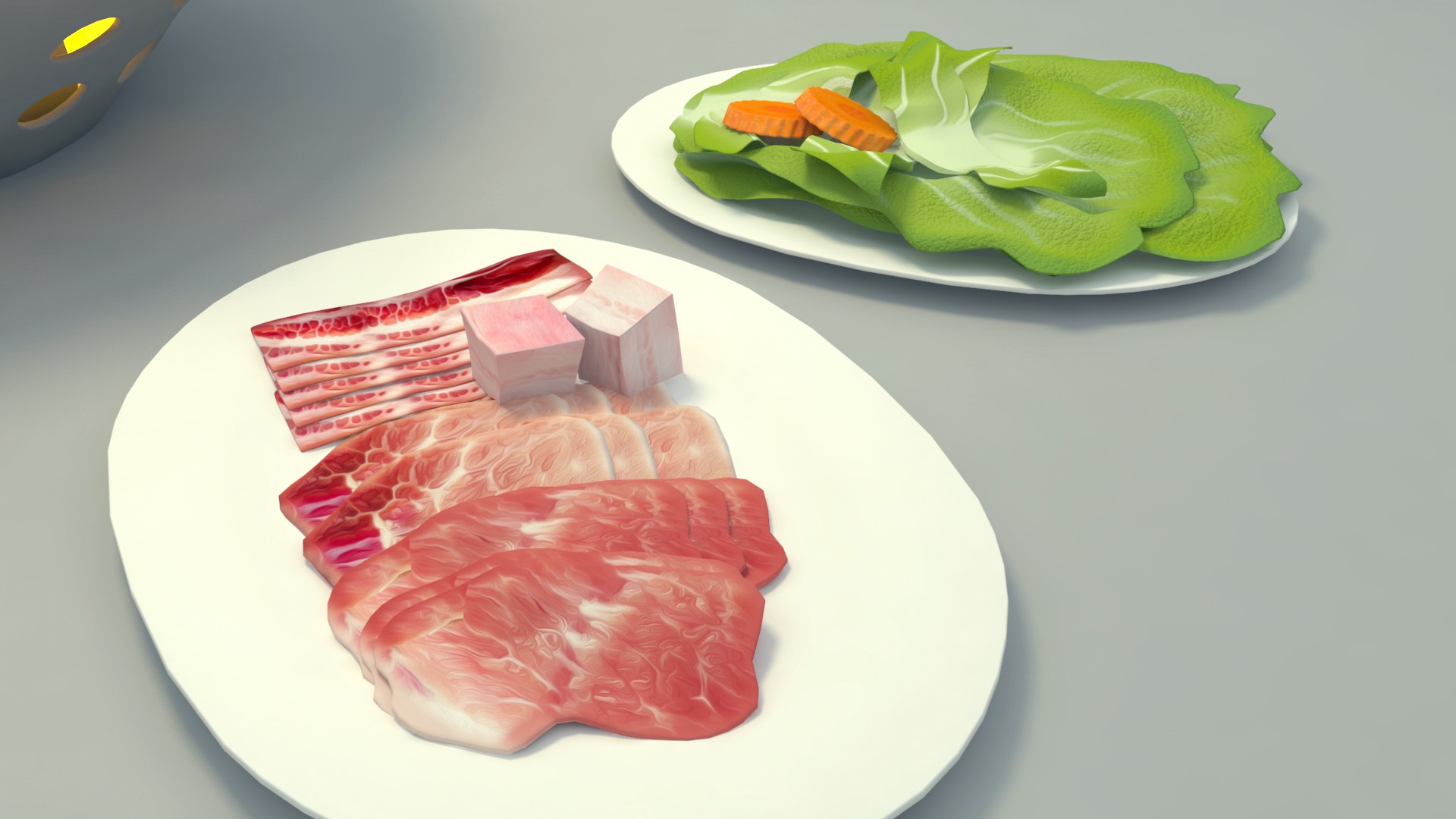 Thai BBQ Or Thai Mu Kratha 3D Model - TurboSquid 2214975