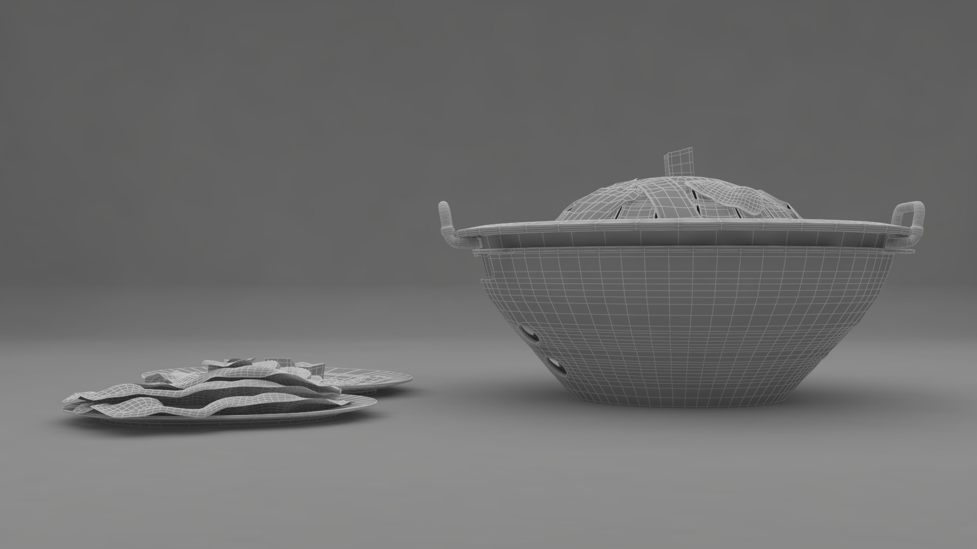 Thai BBQ Or Thai Mu Kratha 3D Model - TurboSquid 2214975
