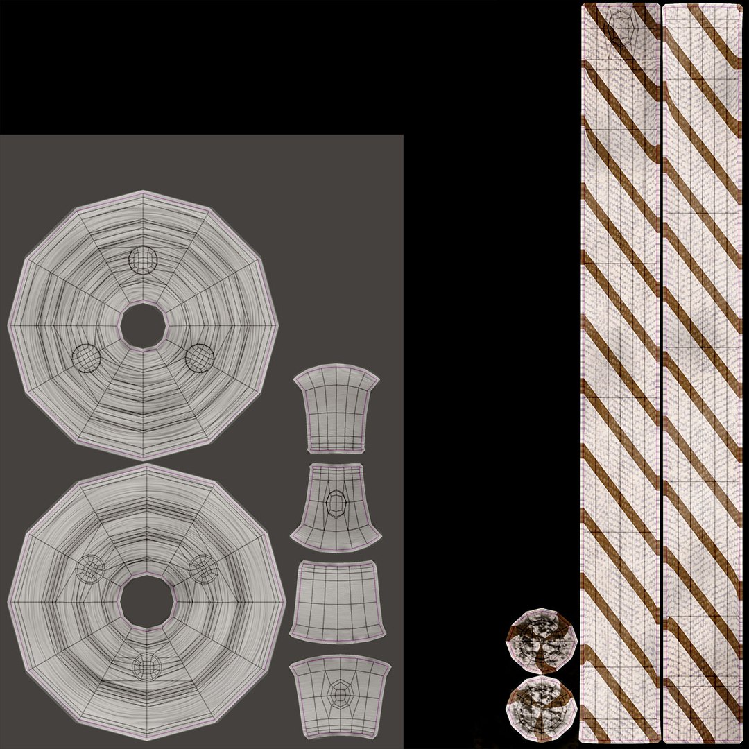 3D model pre tabbed wicks - TurboSquid 1333676