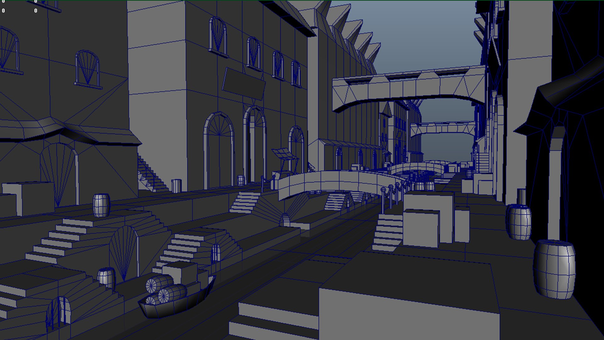 River Town 3D Model - TurboSquid 1186561