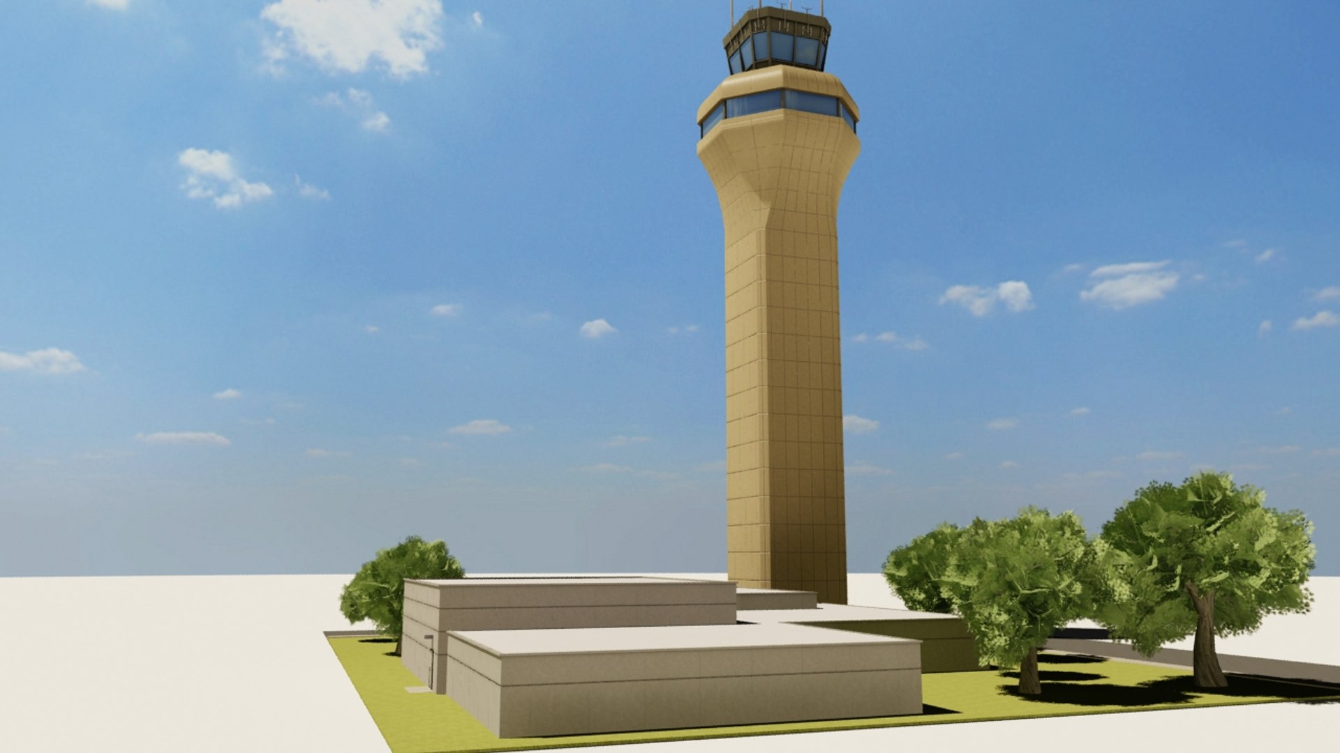 Air Traffic Control Tower 3ds