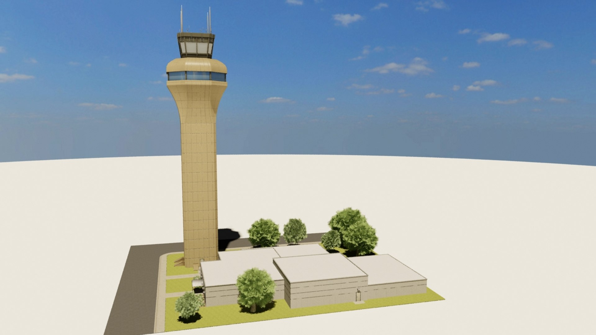Air Traffic Control Tower 3ds