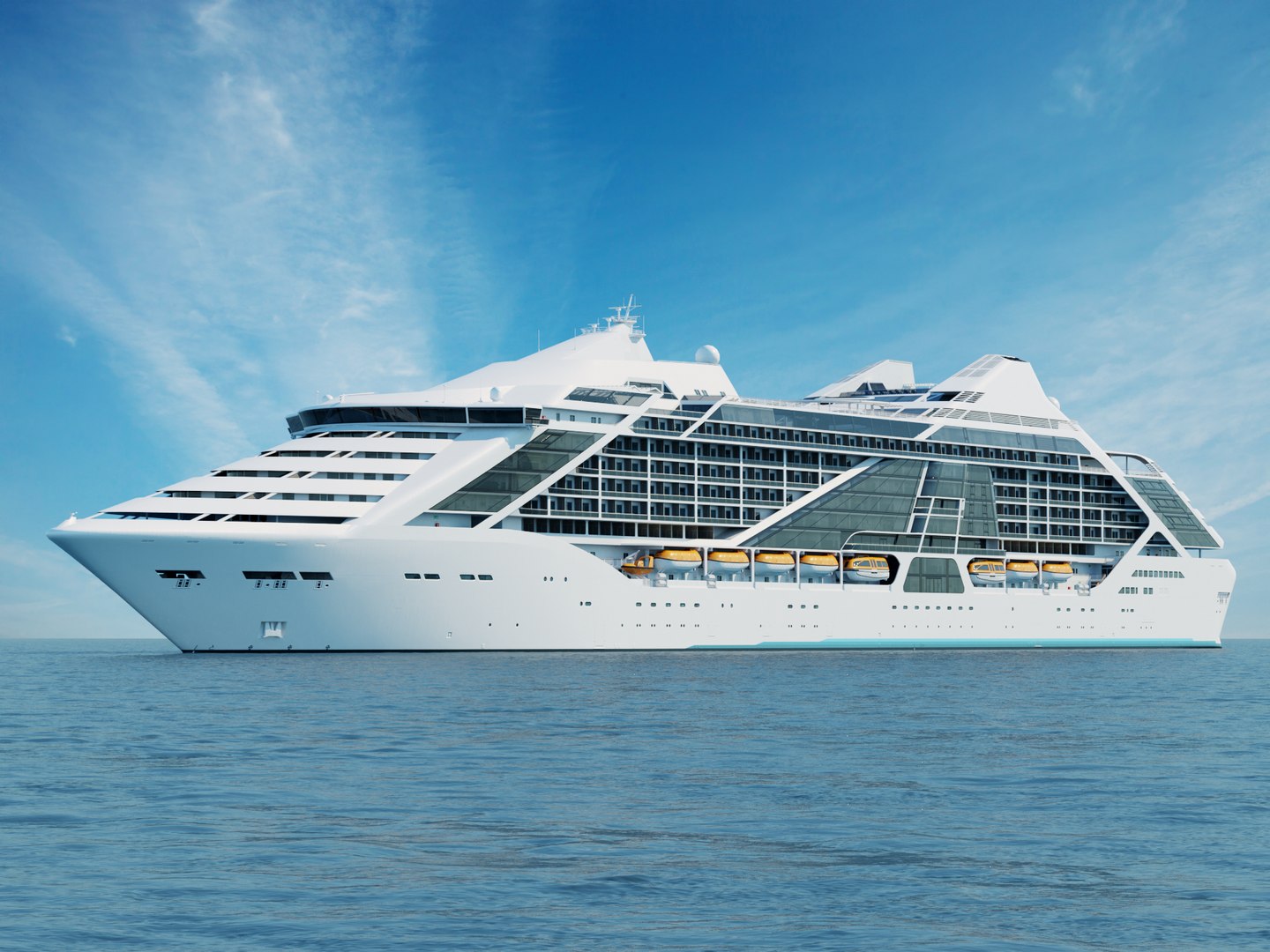 3D Model Futuristic Cruise Ship Celestial Spire - TurboSquid 2494675