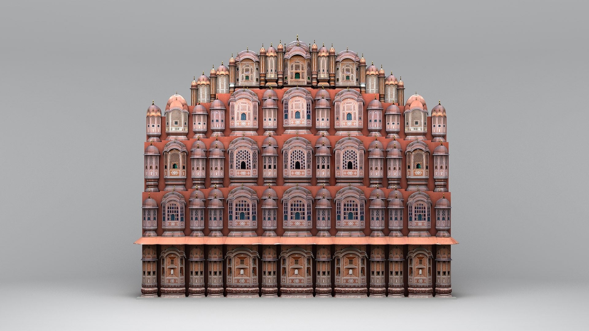 Hawa Mahal Jaipur 3D Model - TurboSquid 1967334