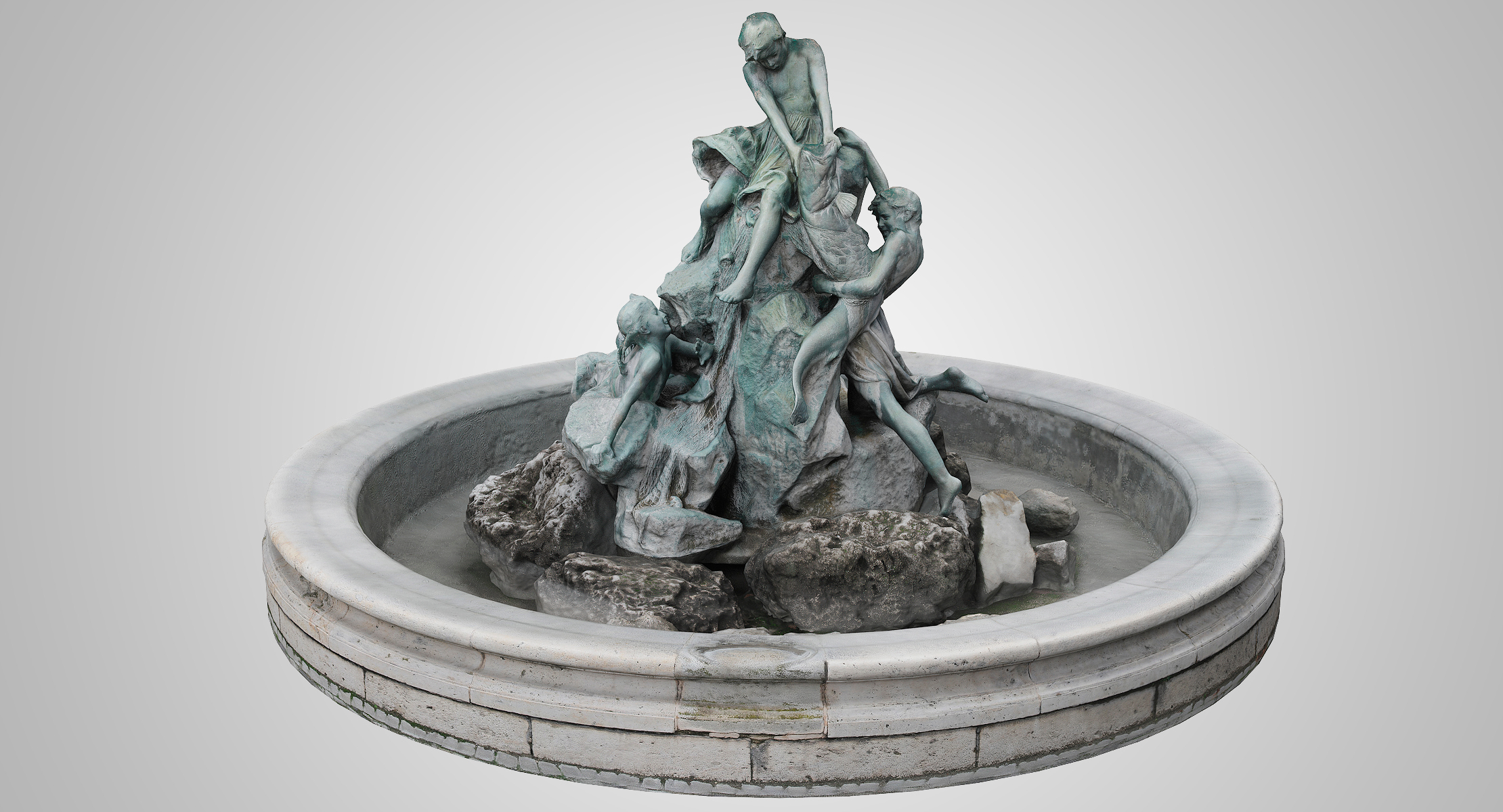 3D kids fish fountain model - TurboSquid 1613069