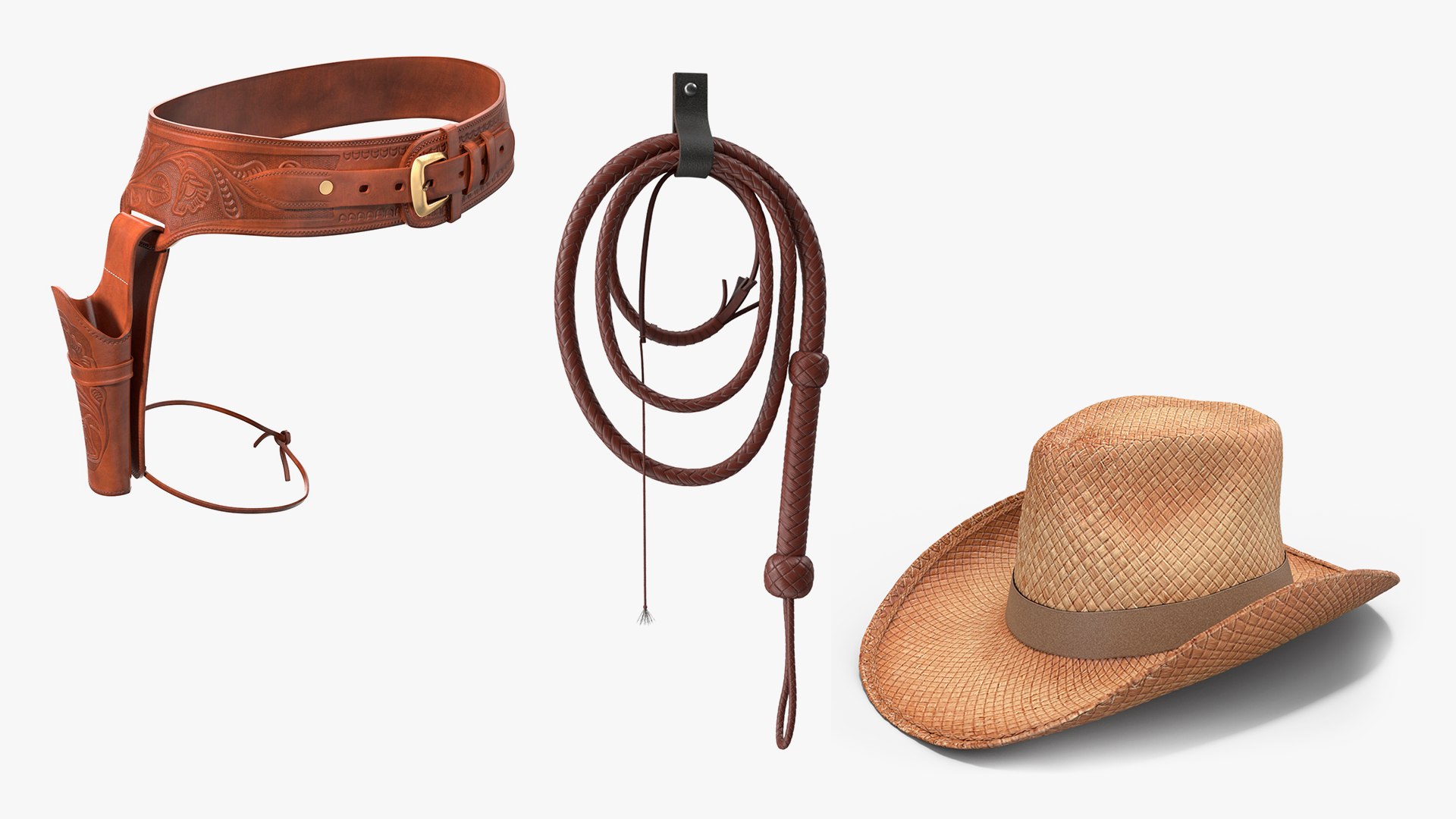 3D Cowboy Accessories Collection - TurboSquid 2157036