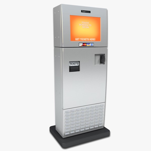 3D ticket machine - TurboSquid 1670809