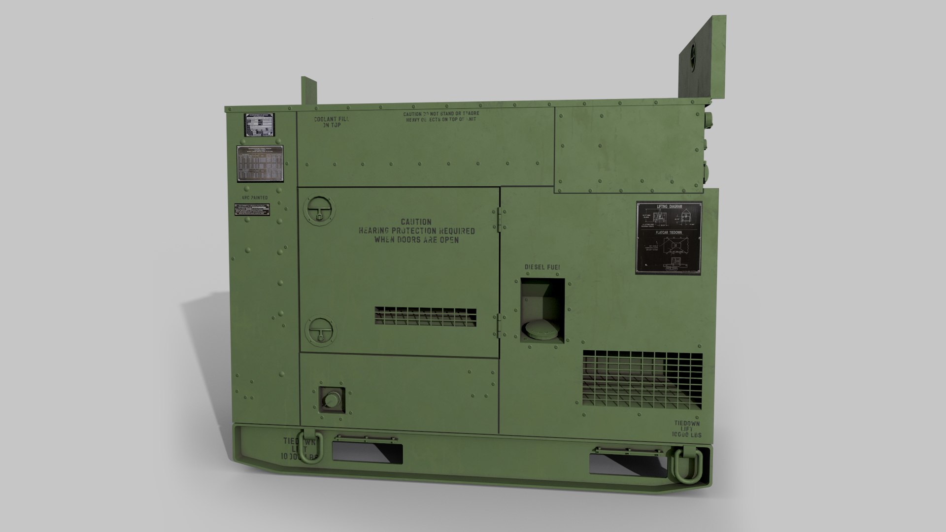 MEP-804 Military Power Generator 3D Model - TurboSquid 2342565