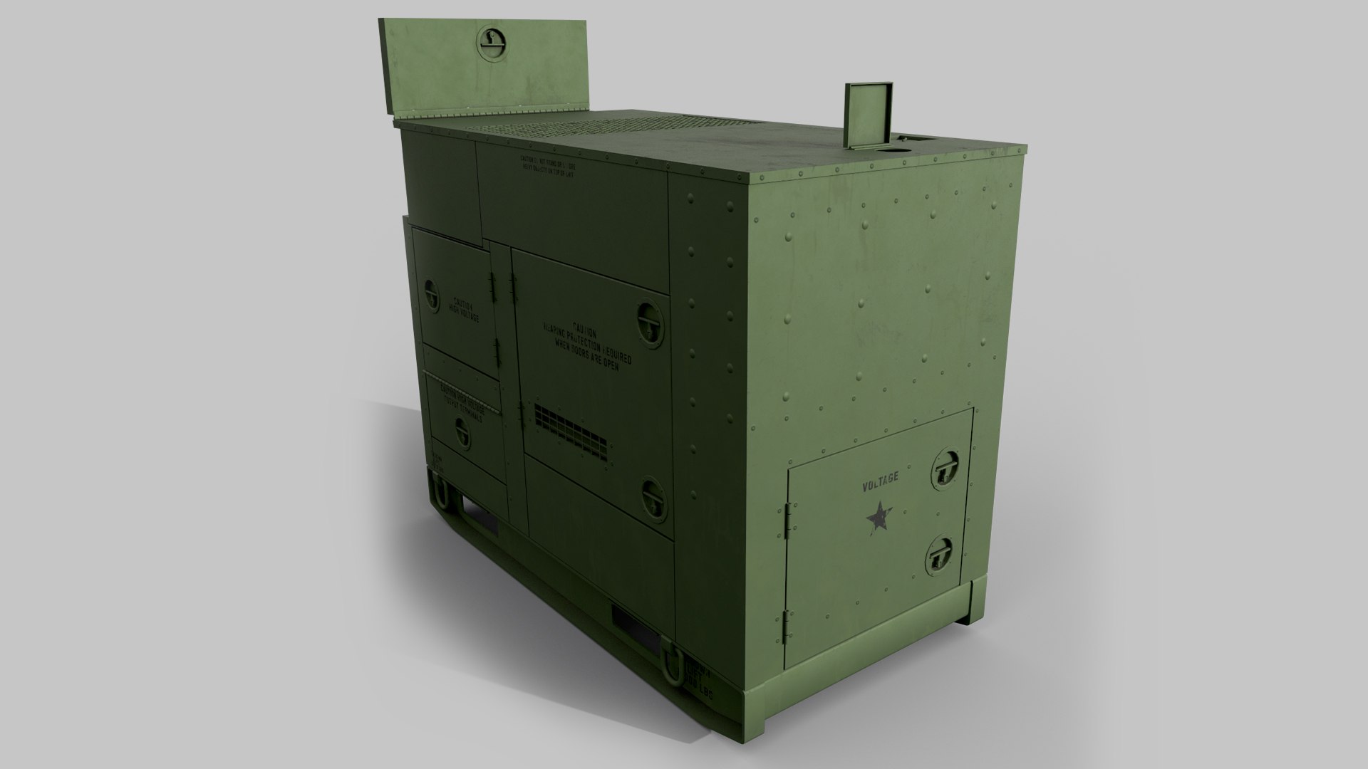 MEP-804 Military Power Generator 3D Model - TurboSquid 2342565