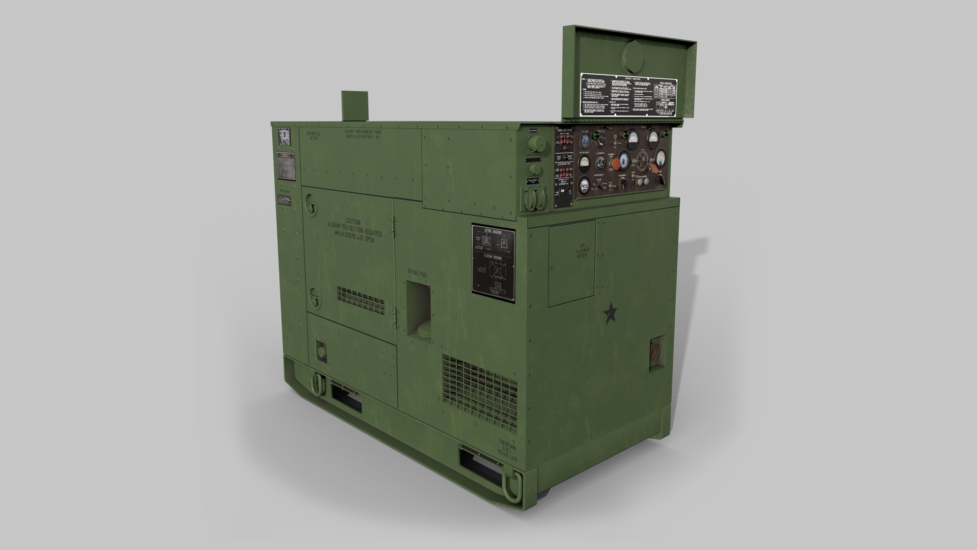 MEP-804 Military Power Generator 3D Model - TurboSquid 2342565