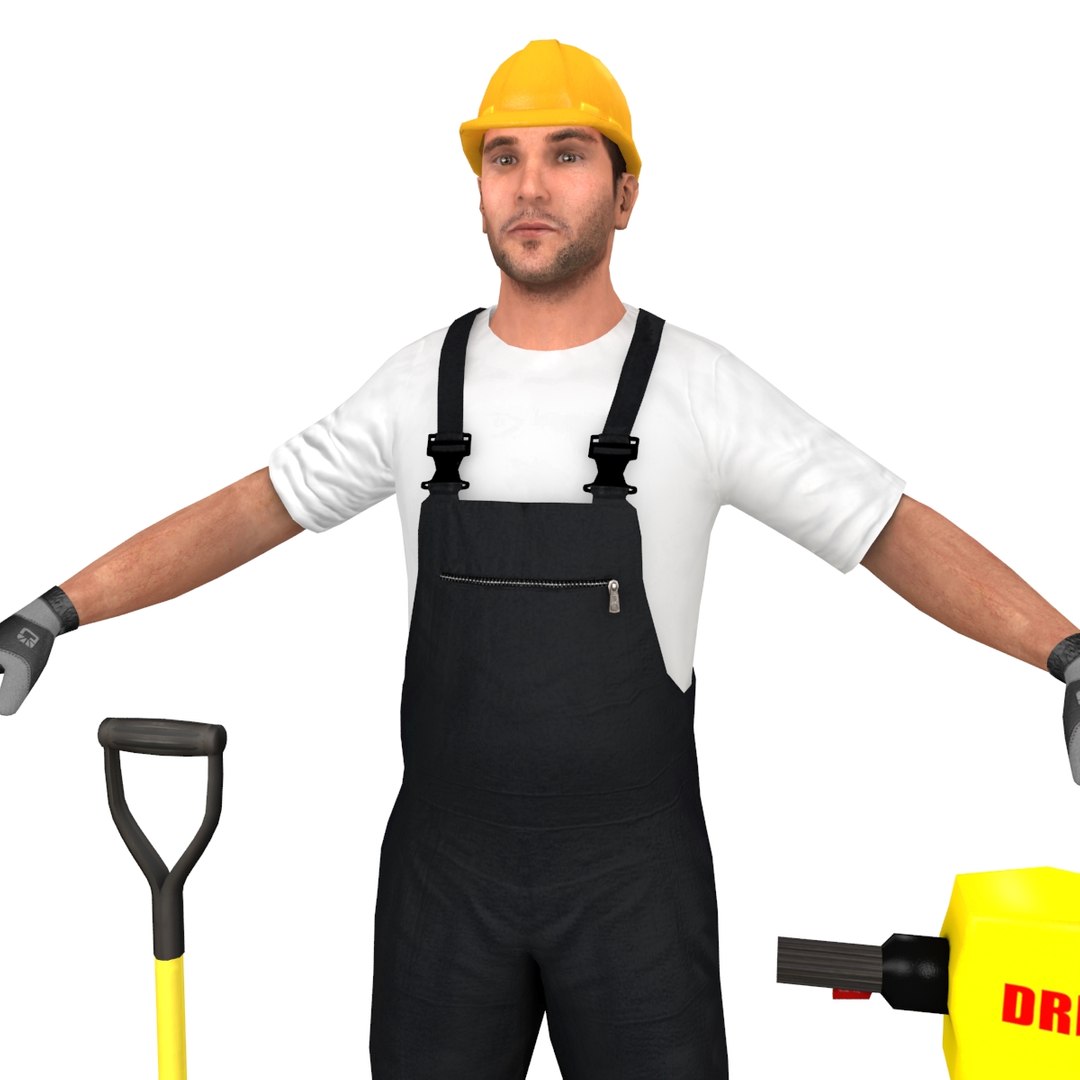 3D Worker Man Model - TurboSquid 1276990