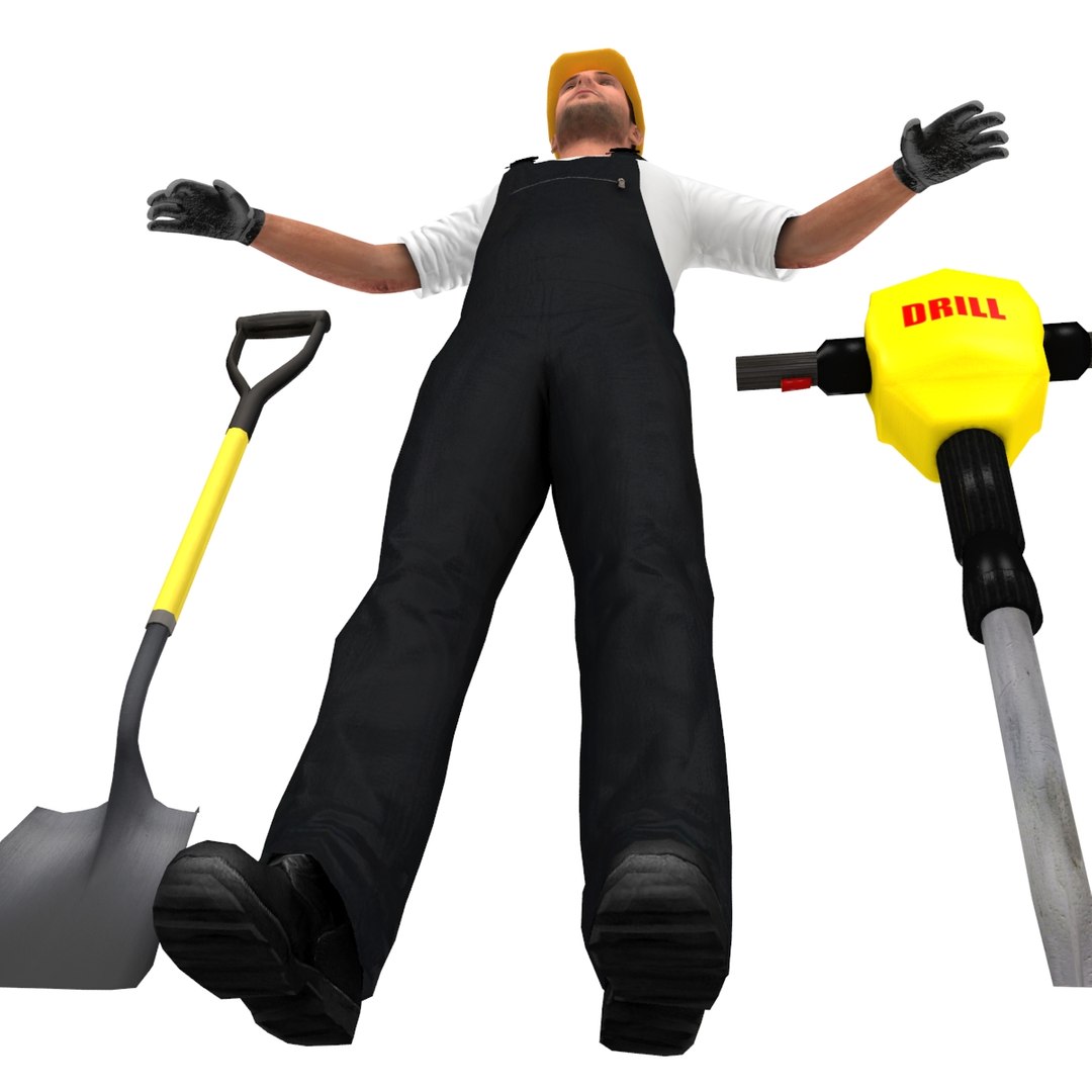 3D worker man model - TurboSquid 1276990