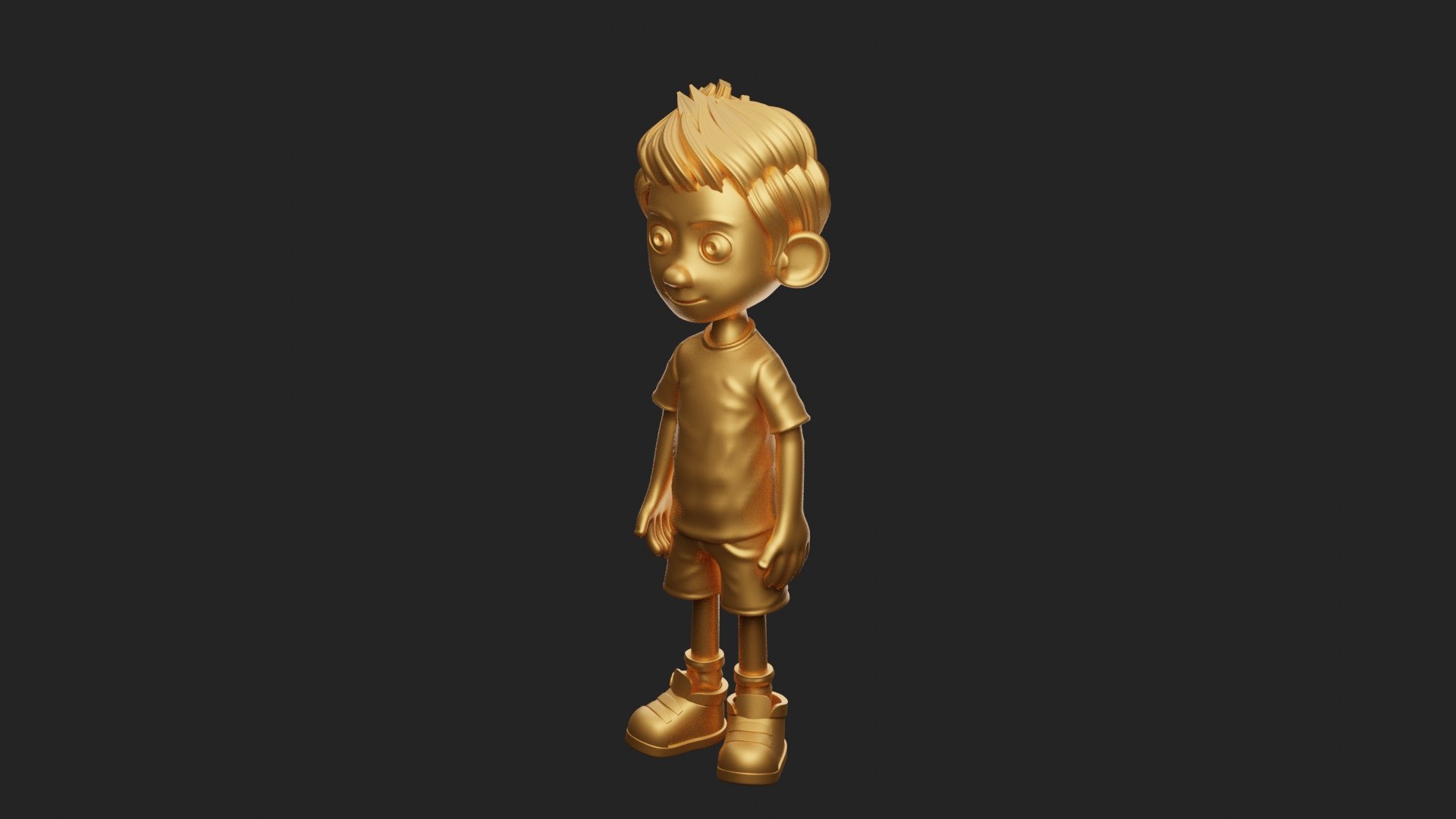 3D Boy Character Sculpture - TurboSquid 2219121