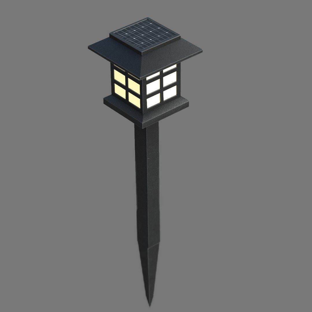 3D Model Outdoor Solar Light - TurboSquid 2029136