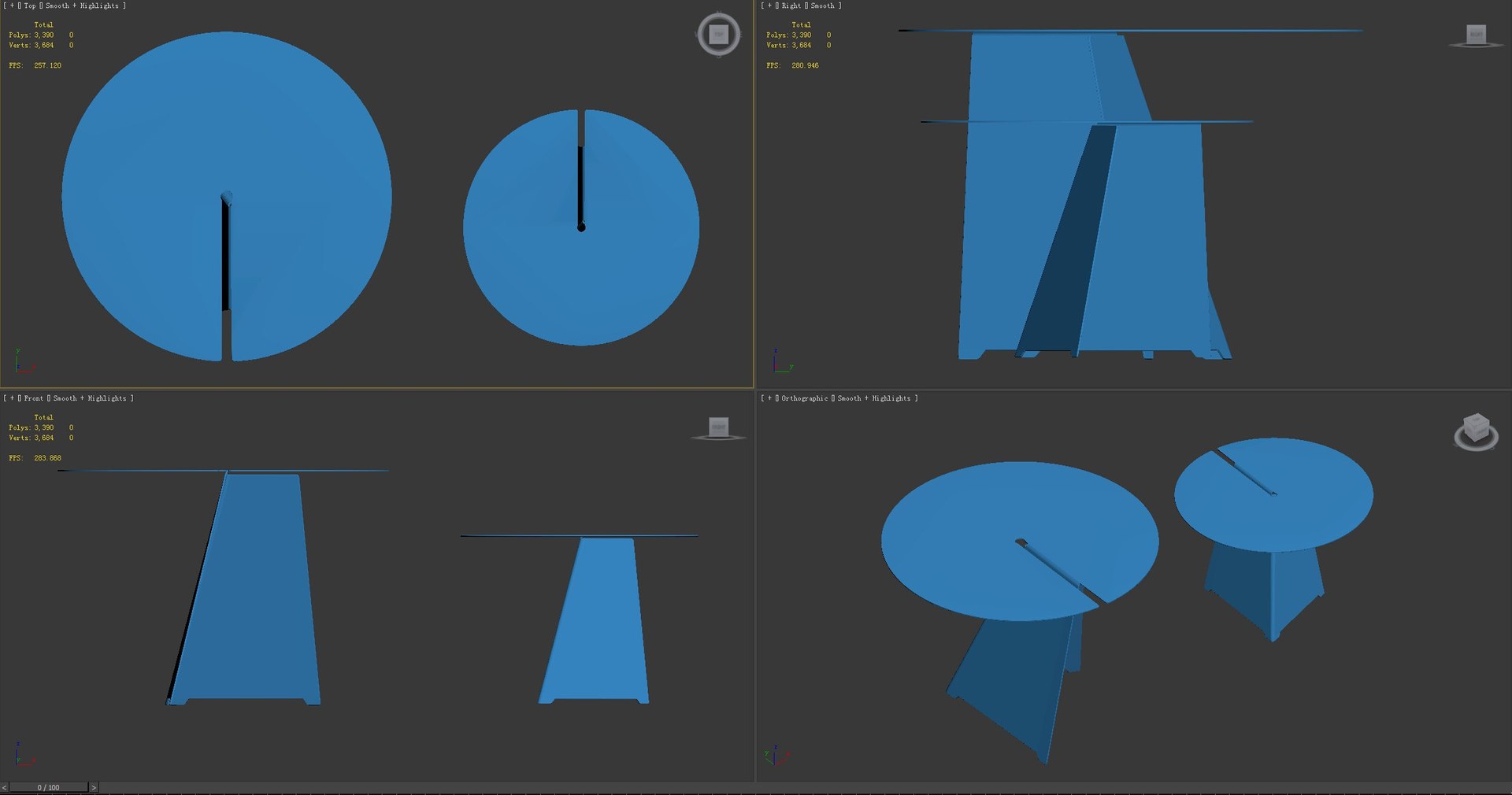 3d Abra-table Model