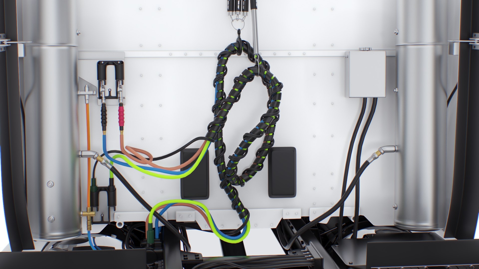 3D Futuristic Heavy Duty Truck White Rigged For Maya - TurboSquid 2370116