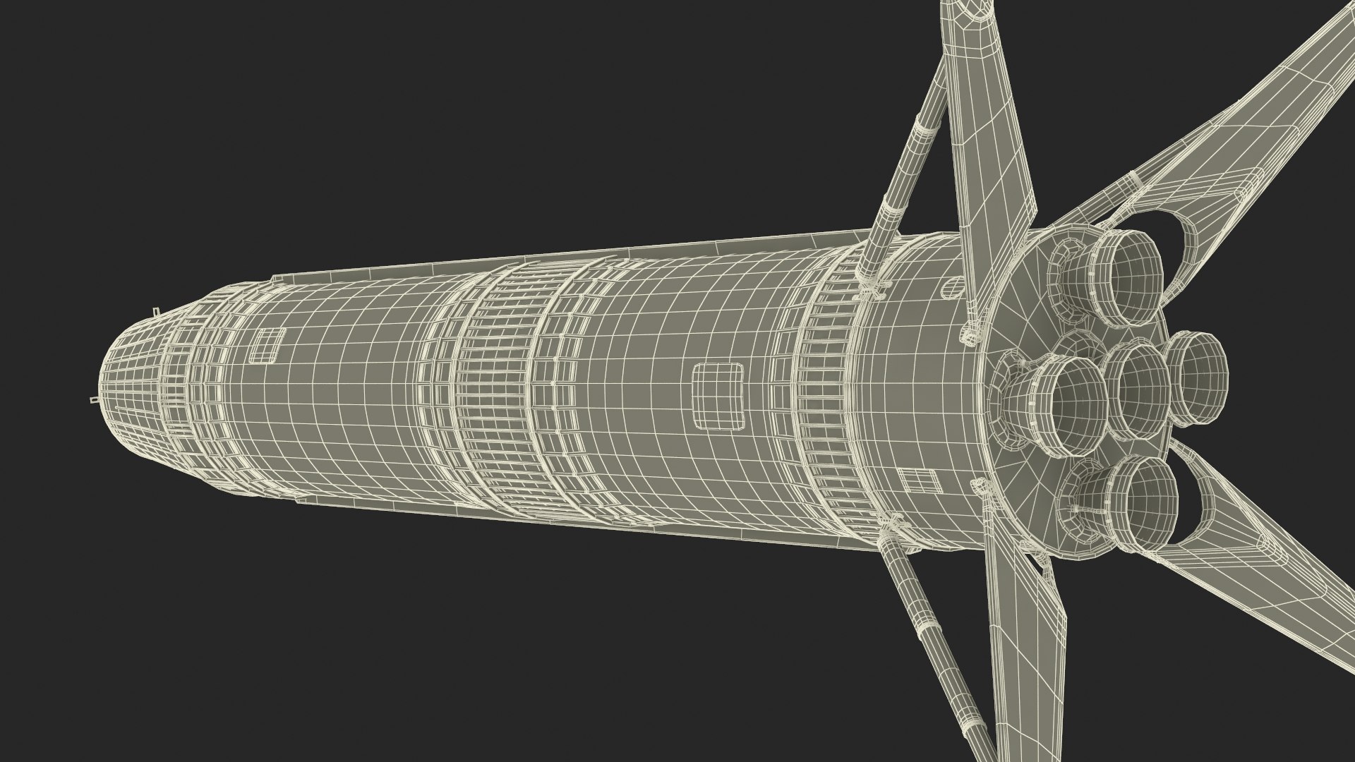 Nebula 1 Rocket From Deep Blue Aerospace Standing Pose 3D Model ...