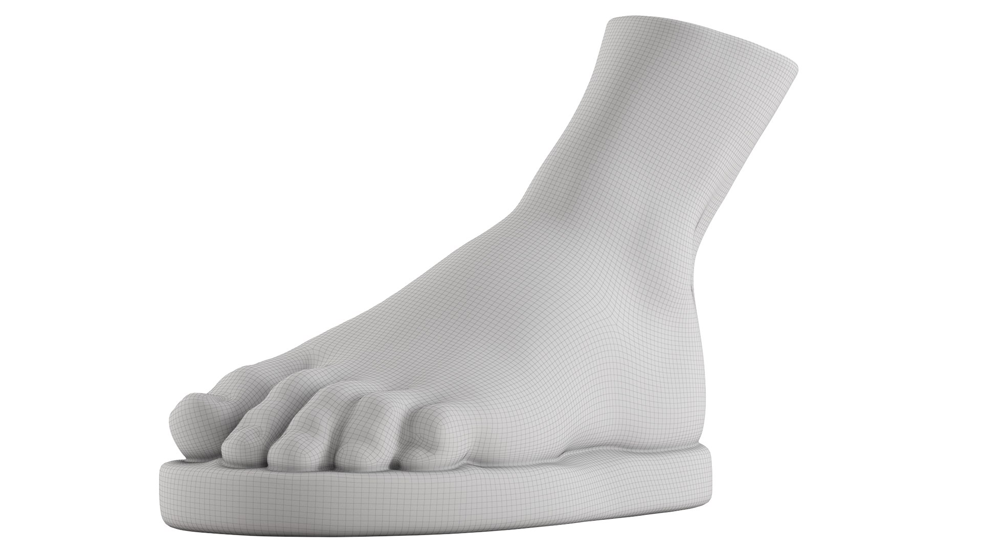 3D Plaster Figure Of The Foot Of Hercules - TurboSquid 2228120