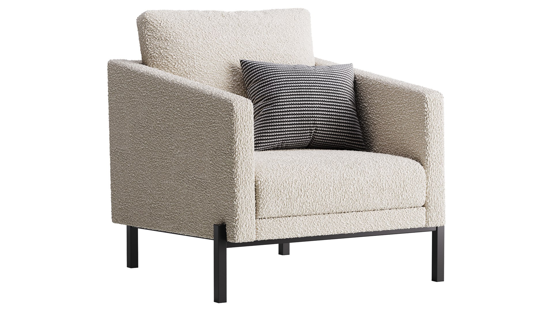 3D LASKASAS MUNIQUE ARMCHAIR Model - TurboSquid 2378097