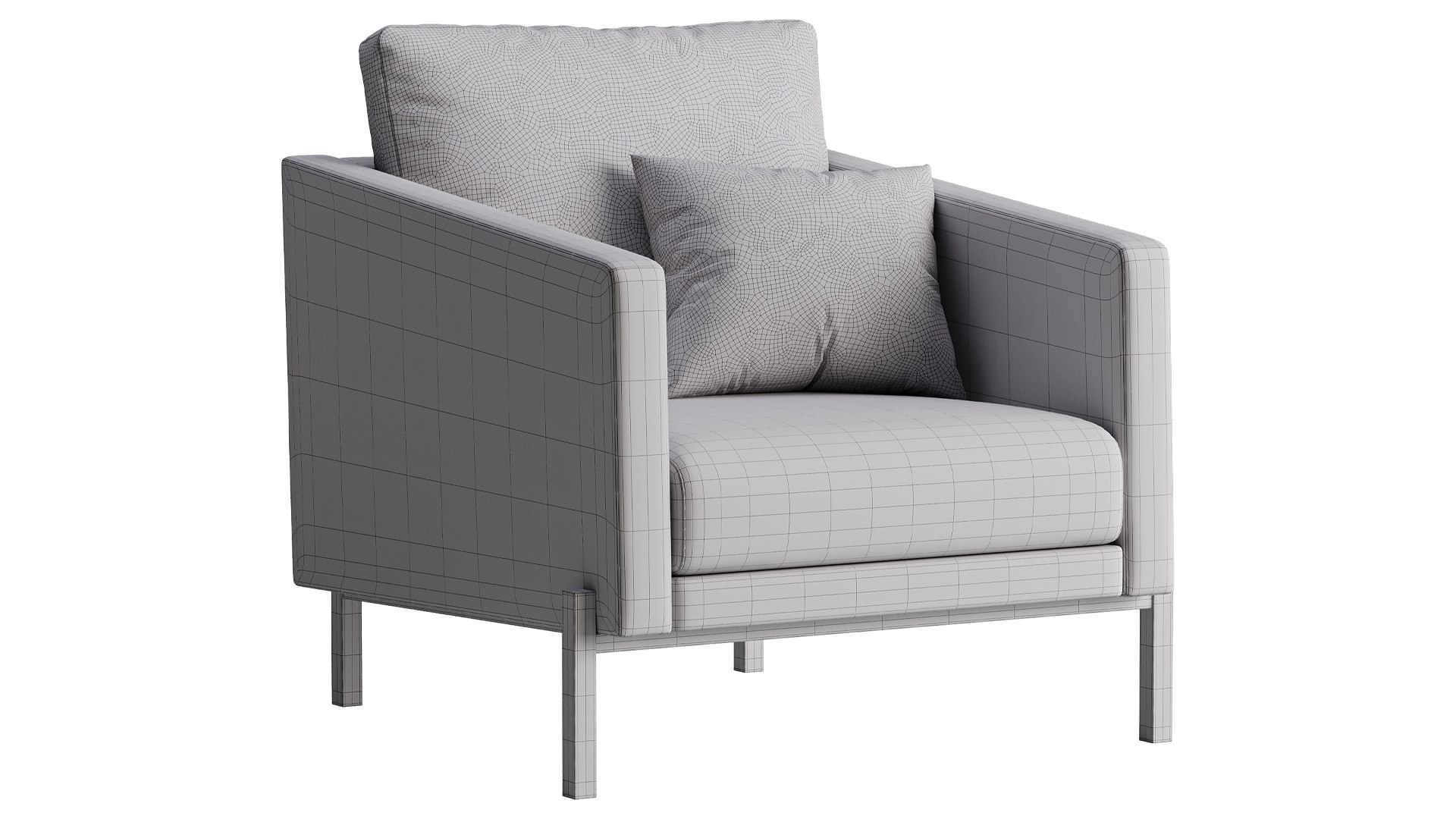 3D LASKASAS MUNIQUE ARMCHAIR Model - TurboSquid 2378097