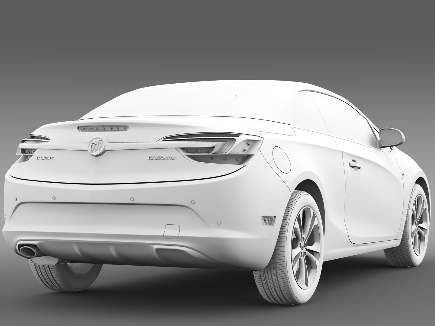 3d buick cascada 2016 model