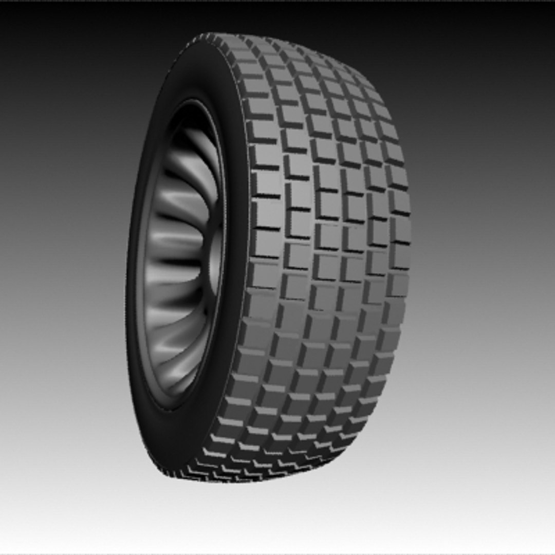 Simple Tire Wheel 3ds Free